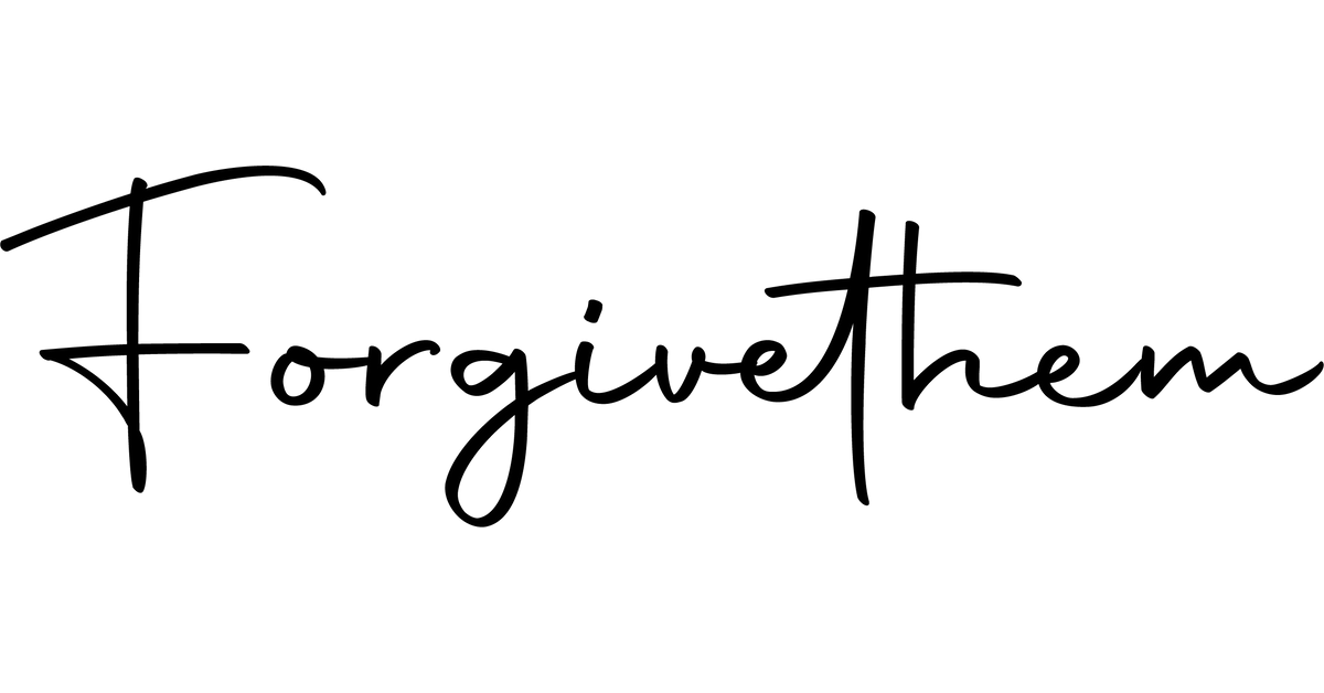 forgiven word art